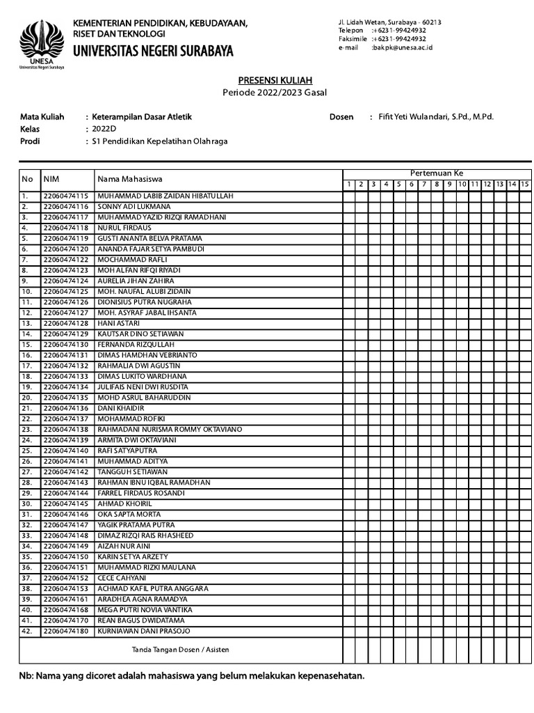 SIAKAD - Absen 5 | PDF