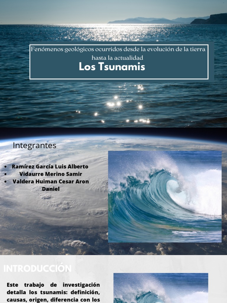 Los Tsunamis | PDF | Tsunami | Temblores