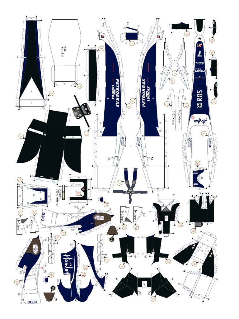 F1 Paper Model - Williams FW30 Paper Car | PDF