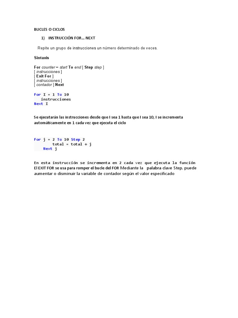 Bucles o Ciclos | PDF | Flujo de control | Ingeniería Informática