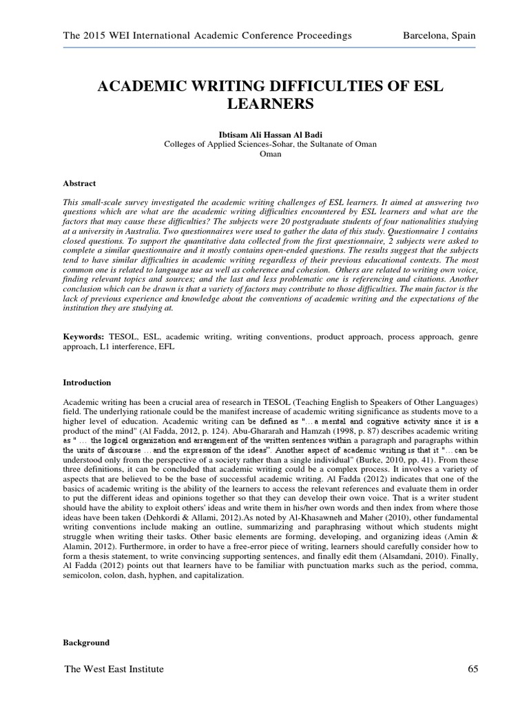 Ibtisam Ali Hassan Al Badi Full Paper | PDF | English As A Second Or ...