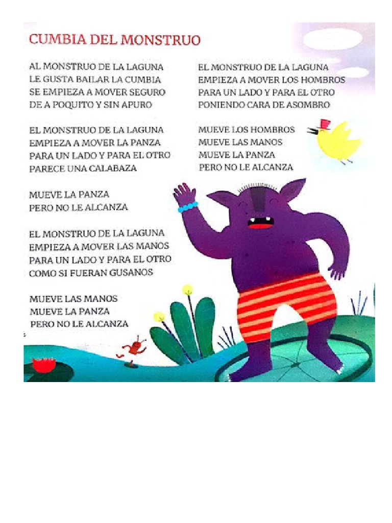 Cancion Del Mounstro de La Laguna | PDF