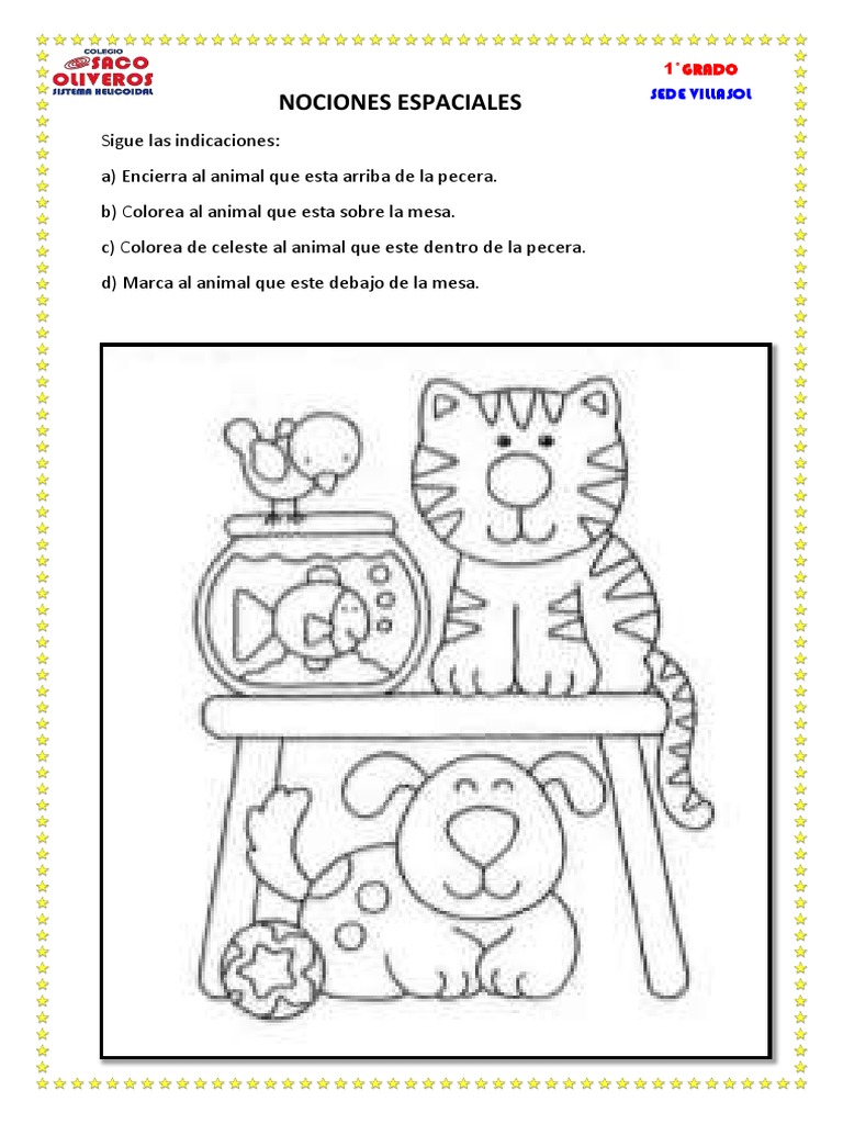 Actividades de Ubicación Espacial para Niños | PDF
