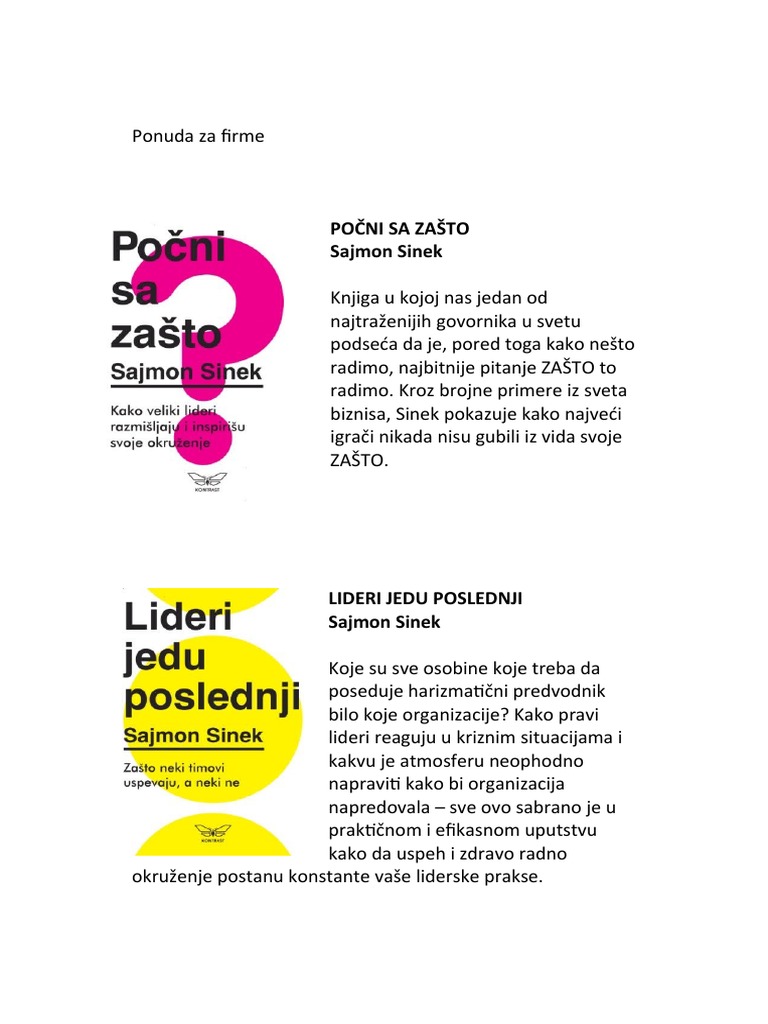 Ponuda Za Firme | PDF