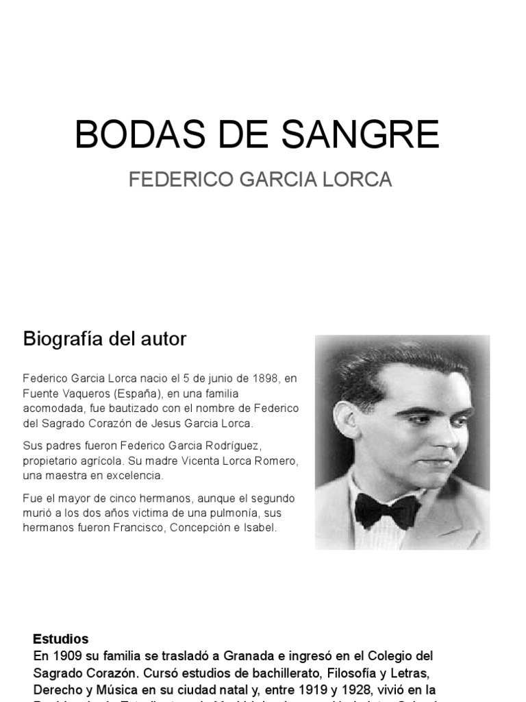 Bodas de Sangre 2 | PDF | Federico García Lorca | Literatura española