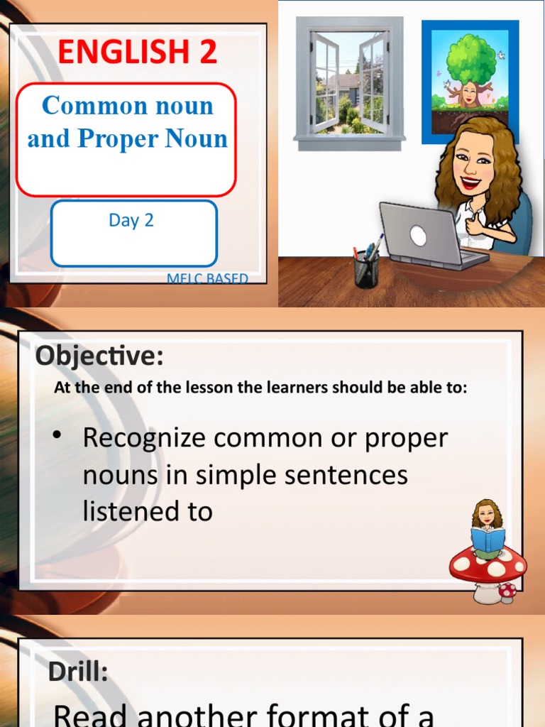 English 2 Common Noun and Proper Noun | PDF | Grammar | Language Mechanics