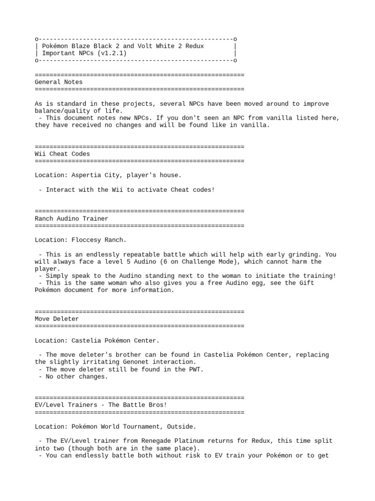 Important NPCs | PDF | Video Games | Role Playing Video Games