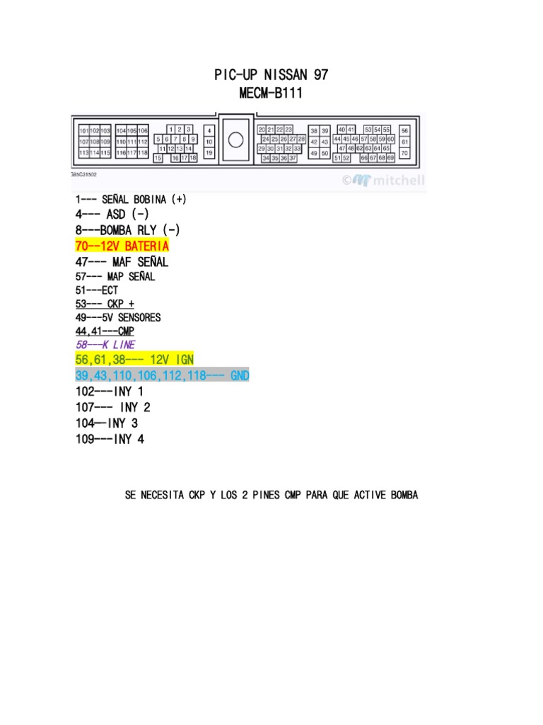 Pick Up Americana Nissan Mecm-B111 | PDF | Métodos y materiales de enseñanza