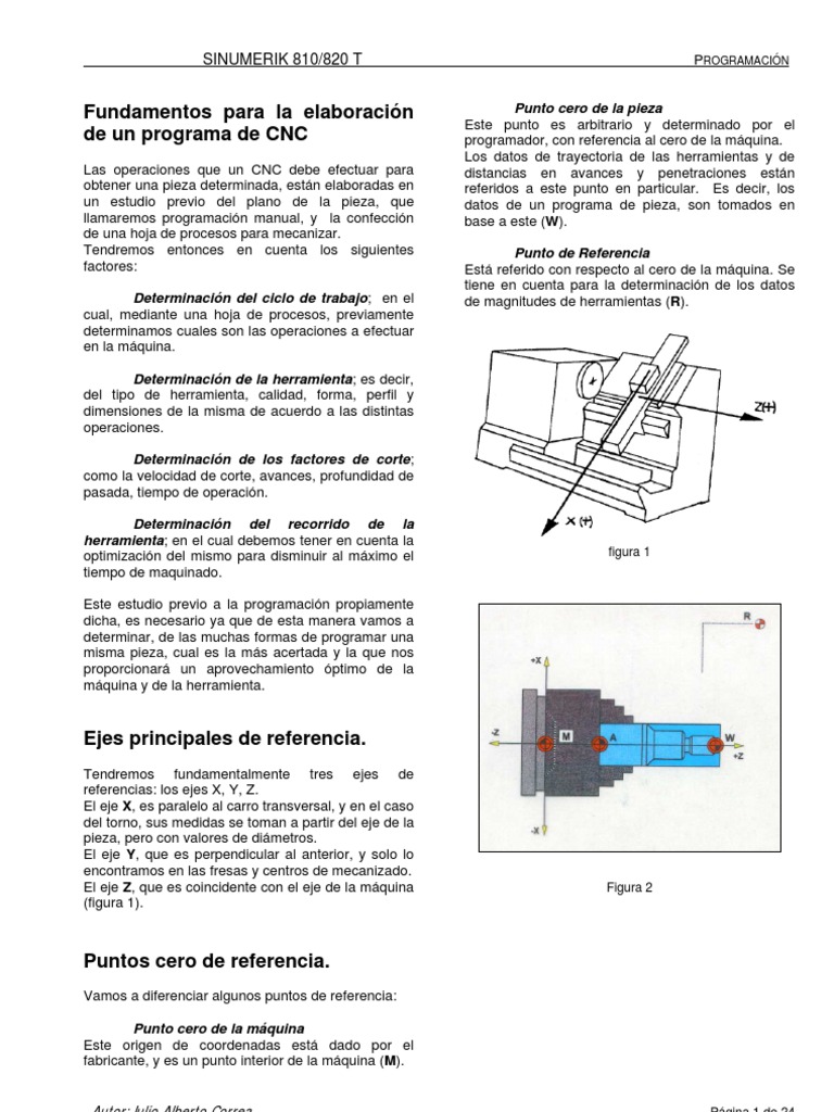 Manual Programacion Sinumerik 810 T | PDF | Perforar | Metalurgia