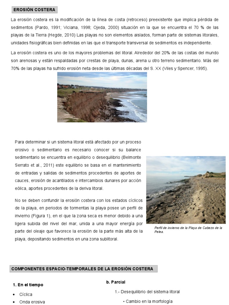 La erosión costera: concepto, causas, componentes y medidas de ...