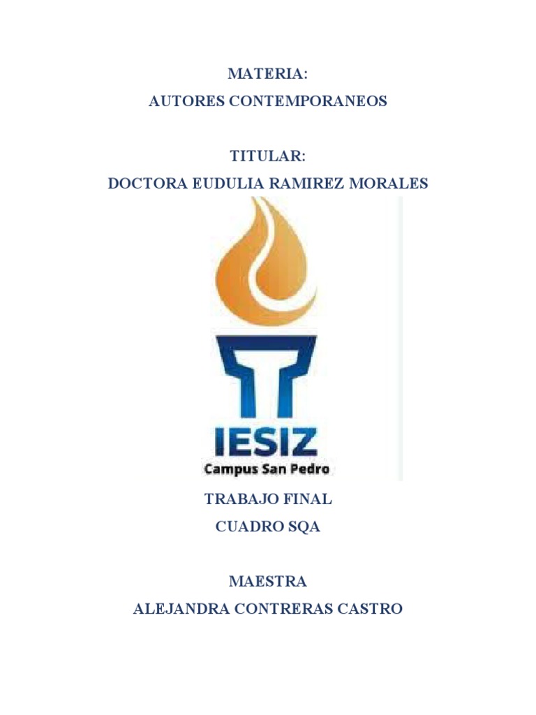 Cuadro Sqa Pdf Aprendizaje Sicología