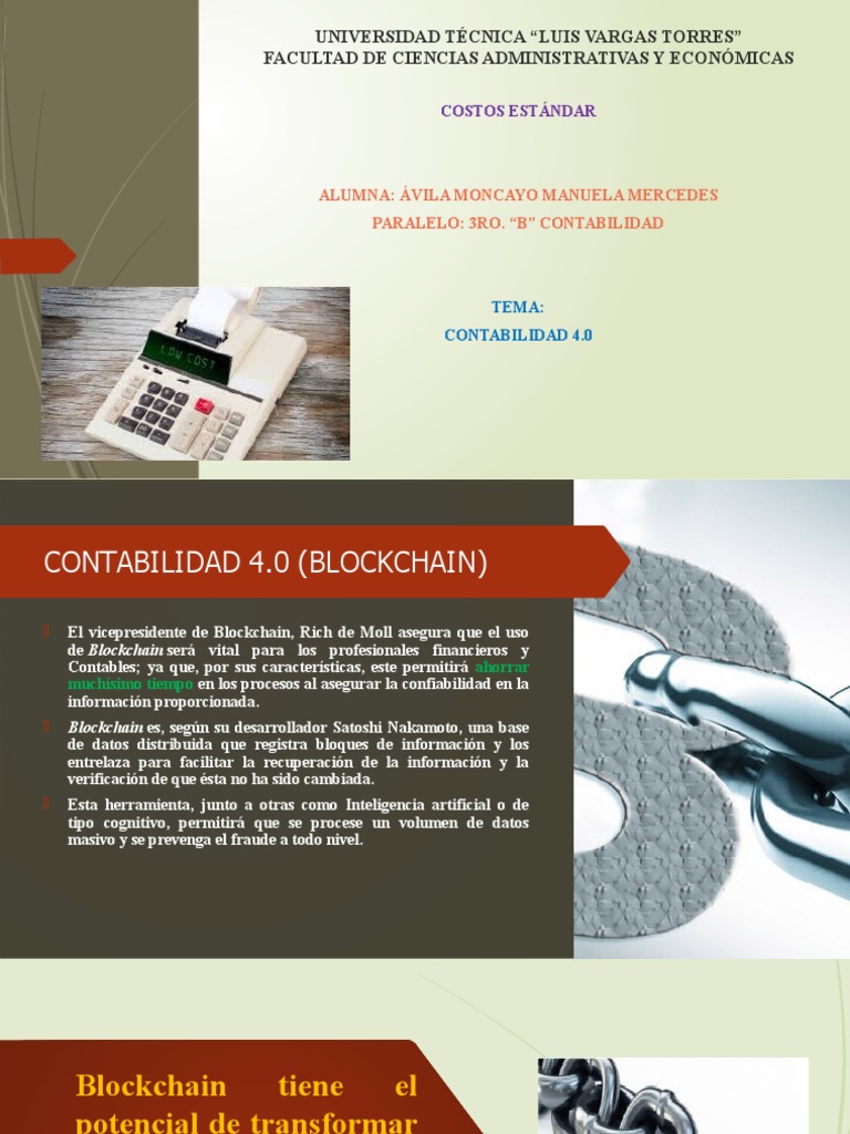 Contabilidad 4.0 Blockchain EXP6 | PDF | Contabilidad | Business