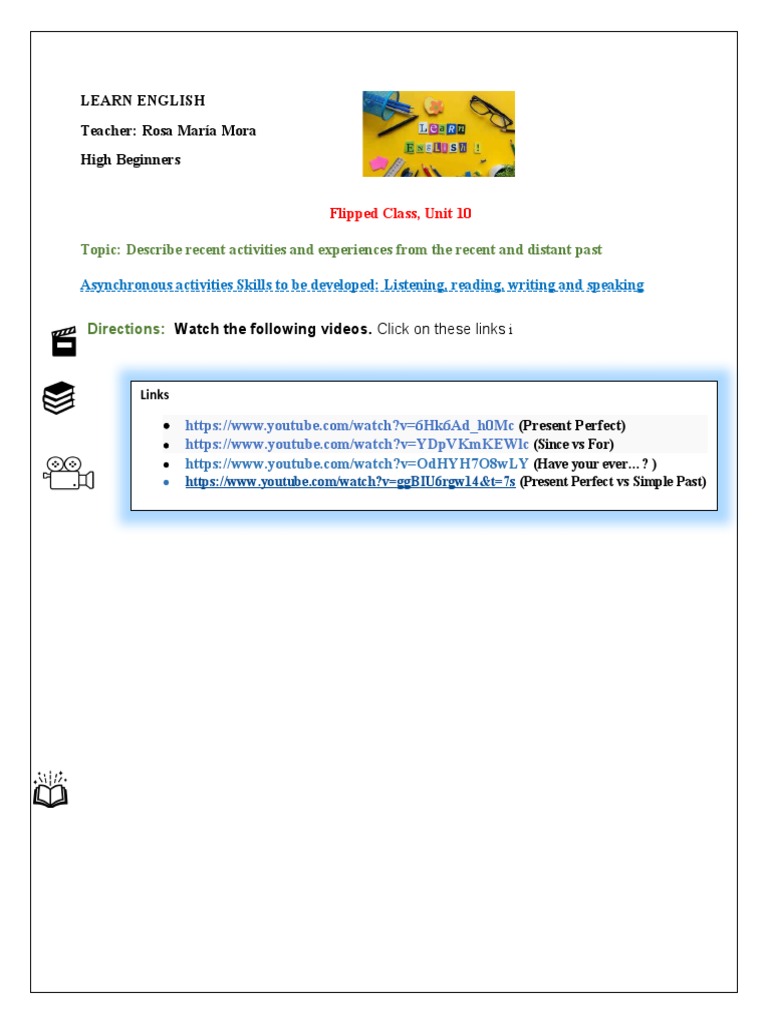 FLIPPED CLASS UNIT 10 Have You Ever Been There | PDF