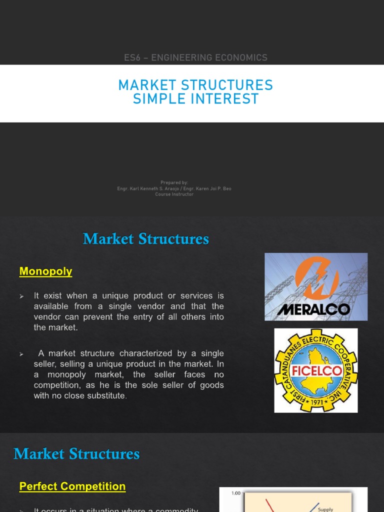 Lesson Economic Market Structures Cashflow Simple-Interest Compound ...