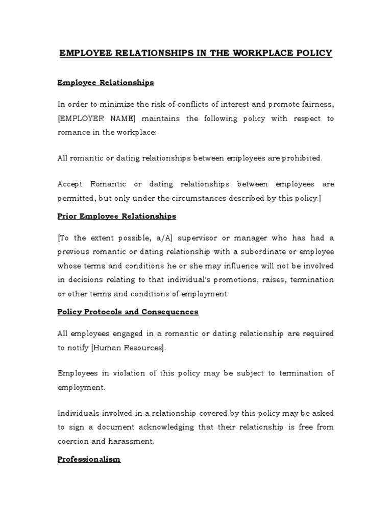 18 - Employee Relationships in The Workplace Policy | PDF | Layoff ...