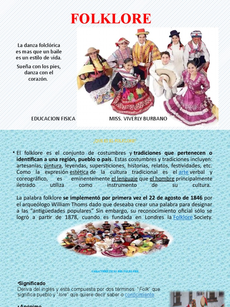Definición y características del folklore | PDF | Folklore