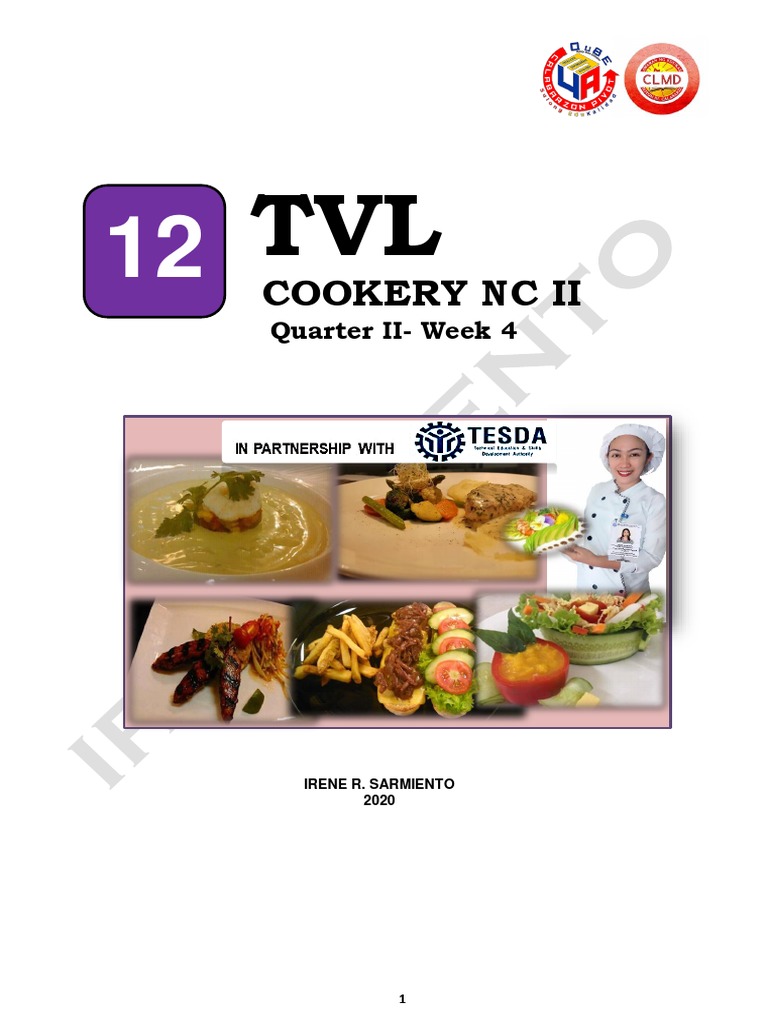 TVL 12 COOKERY NC II - Egg Dishes | PDF | Egg As Food | Egg White