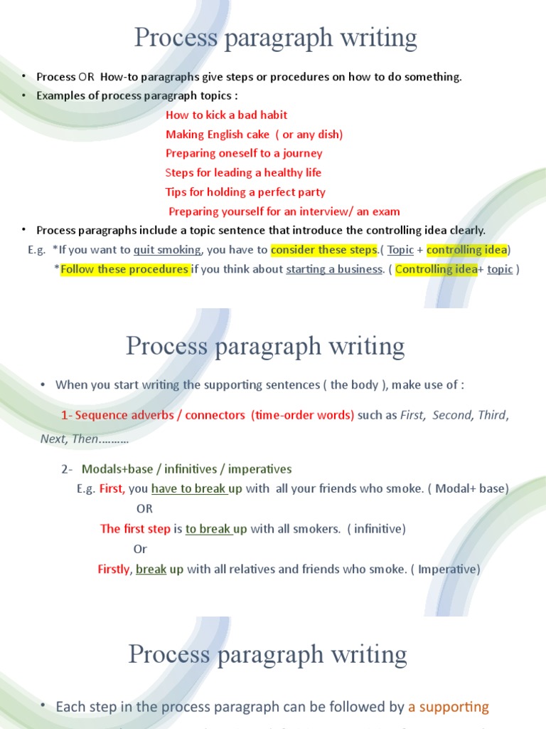 Process Paragraph Writing | PDF | Recruitment