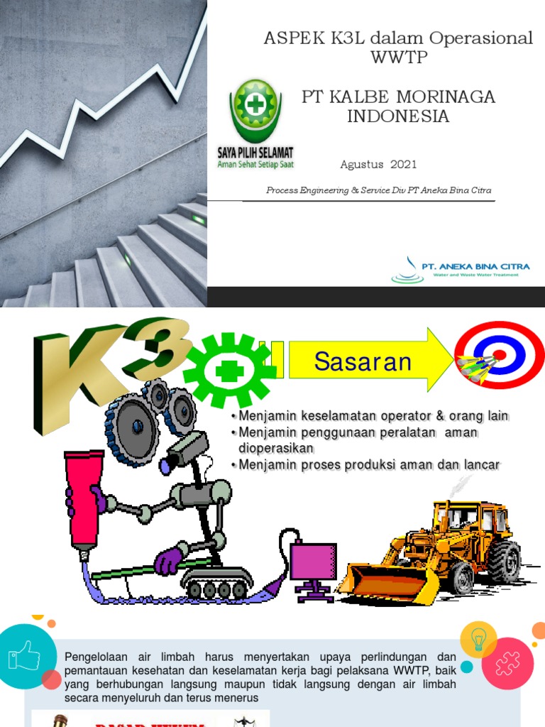 ASPEK K3L Dalam Operasional WWTP PT MORINAGA | PDF