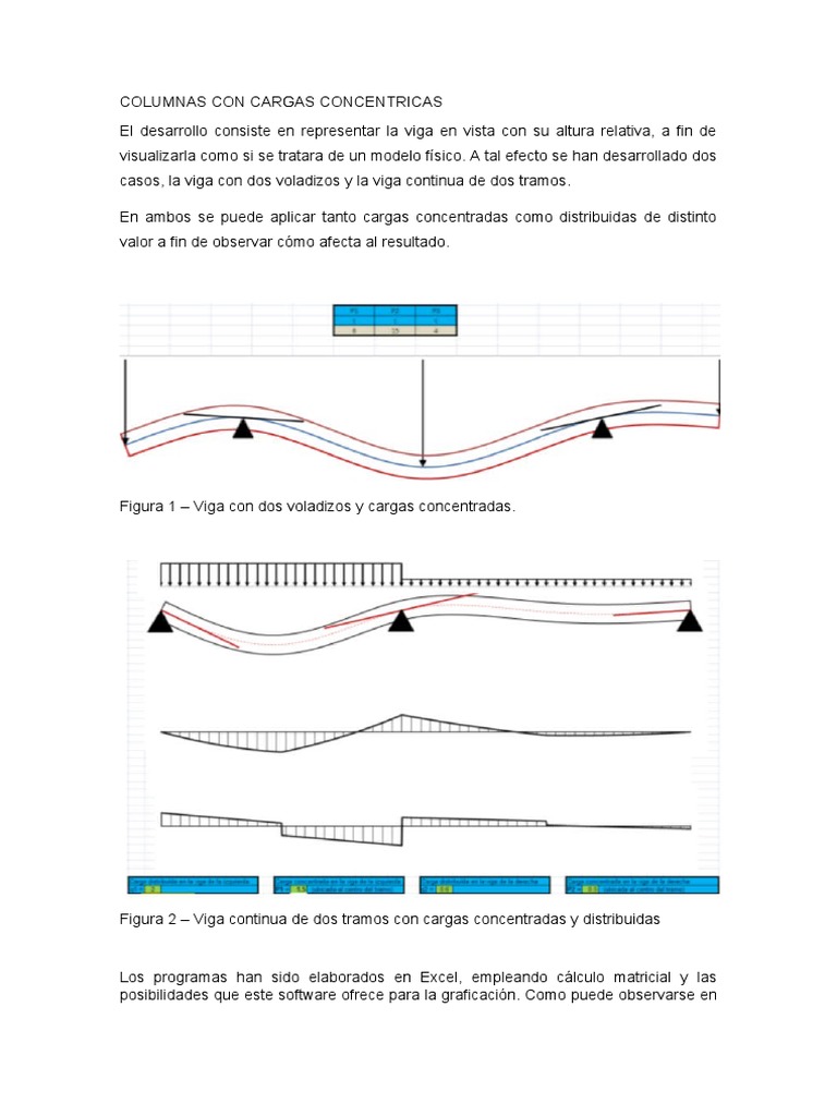 Columnas Con Cargas Concentricas | PDF