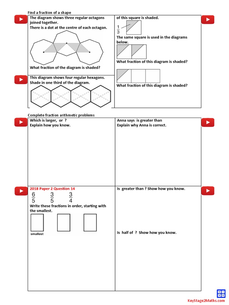 Y6 2 Fractions Decimals and Percentages Reasoning | Download Free PDF ...