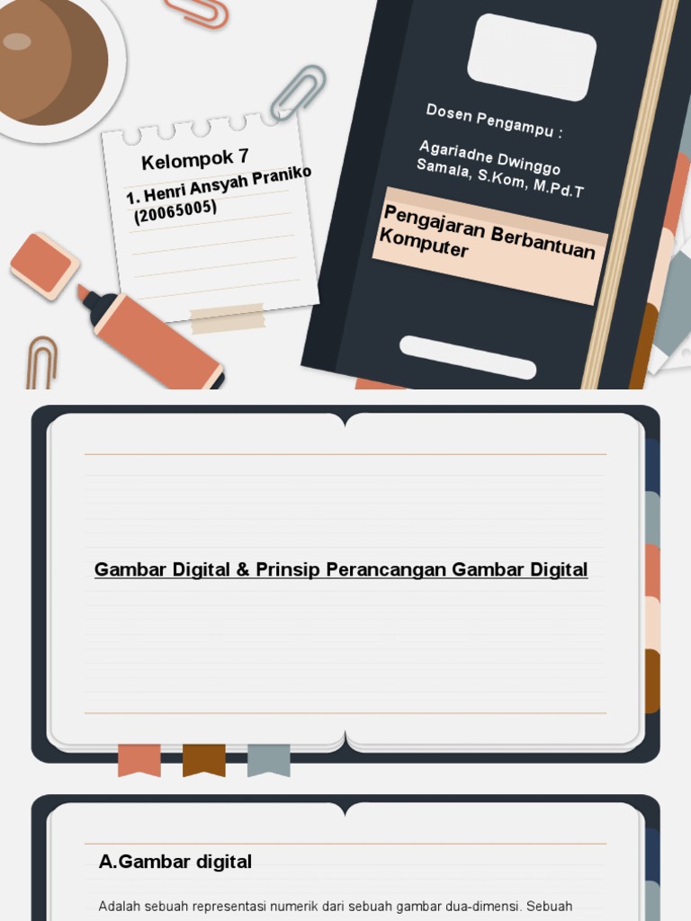 Gambar Digital & Prinsip Perancangan Gambar Digital - Kel 7 | PDF