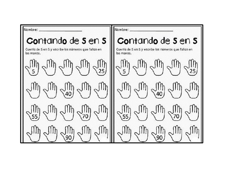 Conteo 5 en 5 | PDF