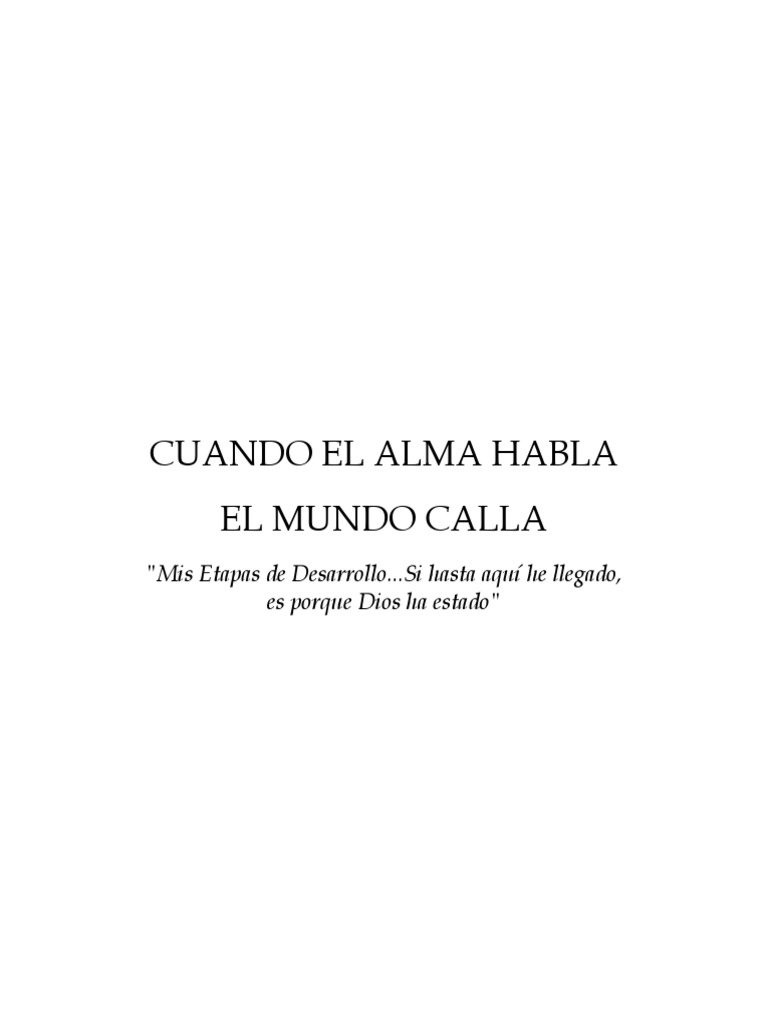 Cuando El Alma Habla El Mundo Calla | PDF | Inteligencia | Las emociones