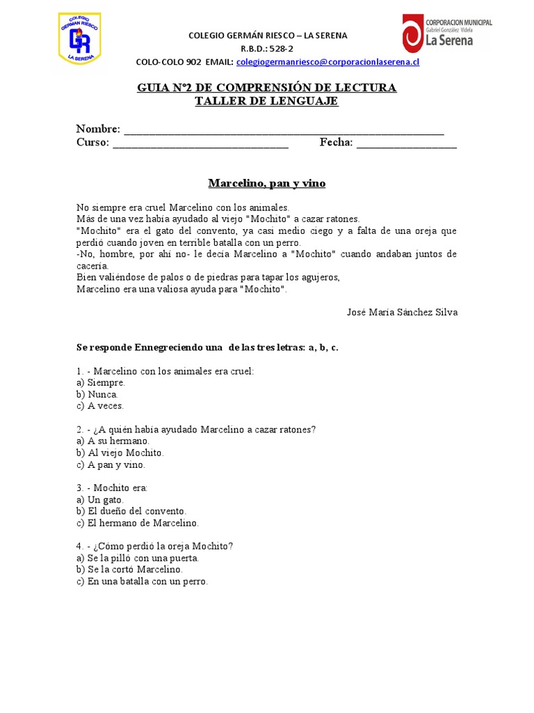 Guia 2 Taller Leng | PDF