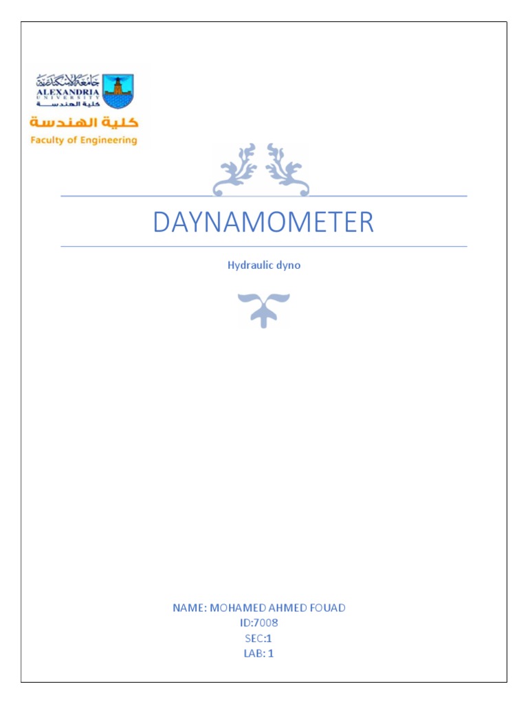 Lab Dyno | PDF | Mechanical Engineering | Manufactured Goods