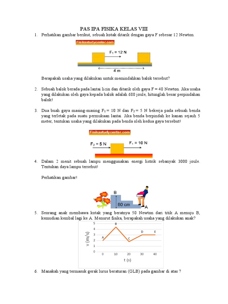 Latihan Pas Kelas 8 | PDF