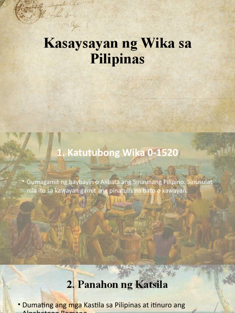 Kasaysayan NG Wika Sa Pilipinas | PDF