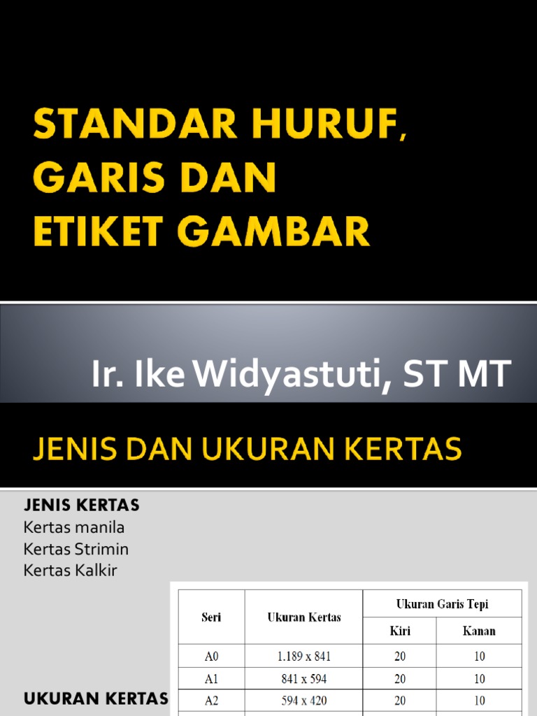 02a. STANDAR HURUF GARIS DAN ETIKET GAMBAR | PDF