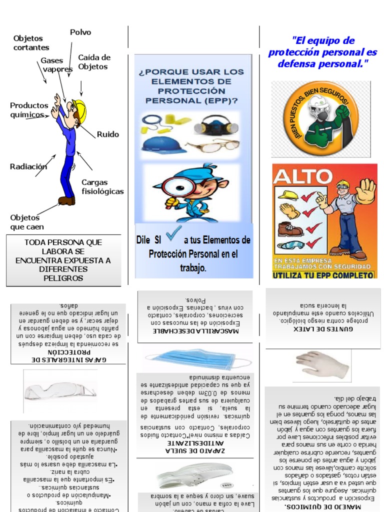 Plegable Uso de Epp | PDF | Agua | Guante