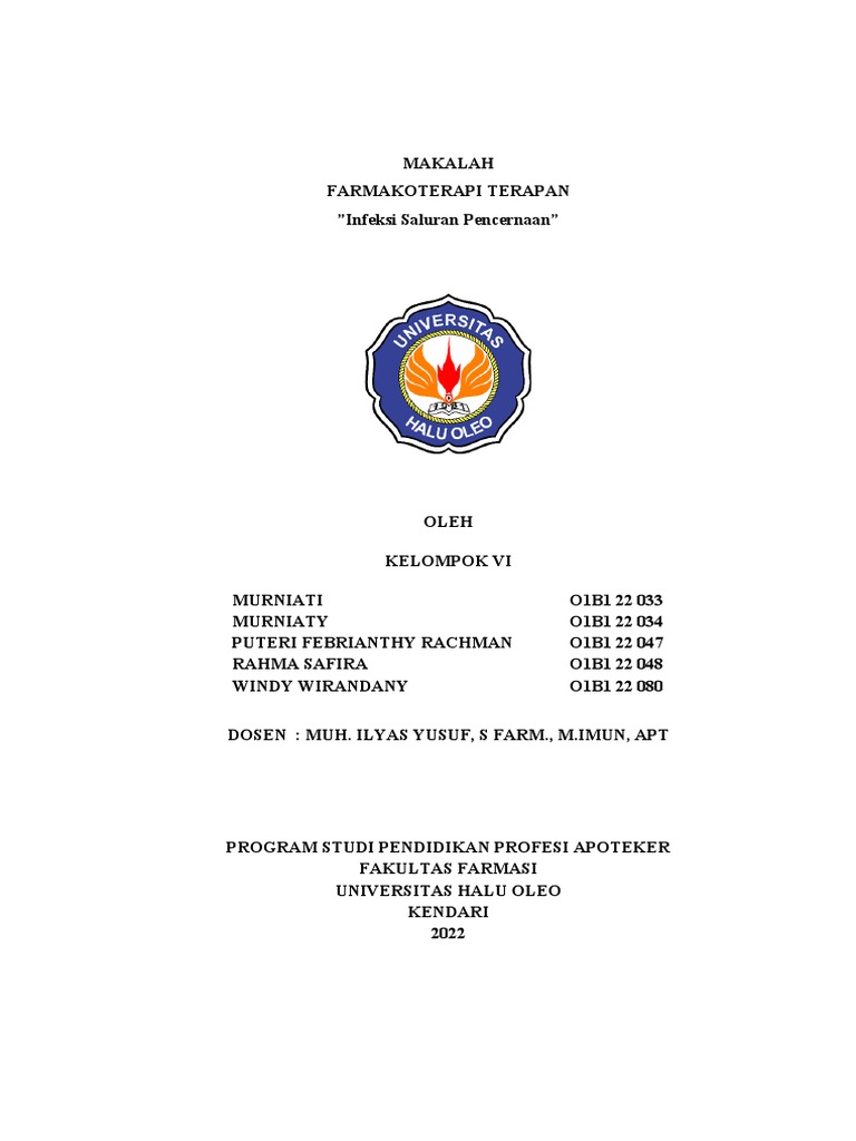Kel.6 - Makalah Infeksi Saluran Pencernaan-1 | PDF
