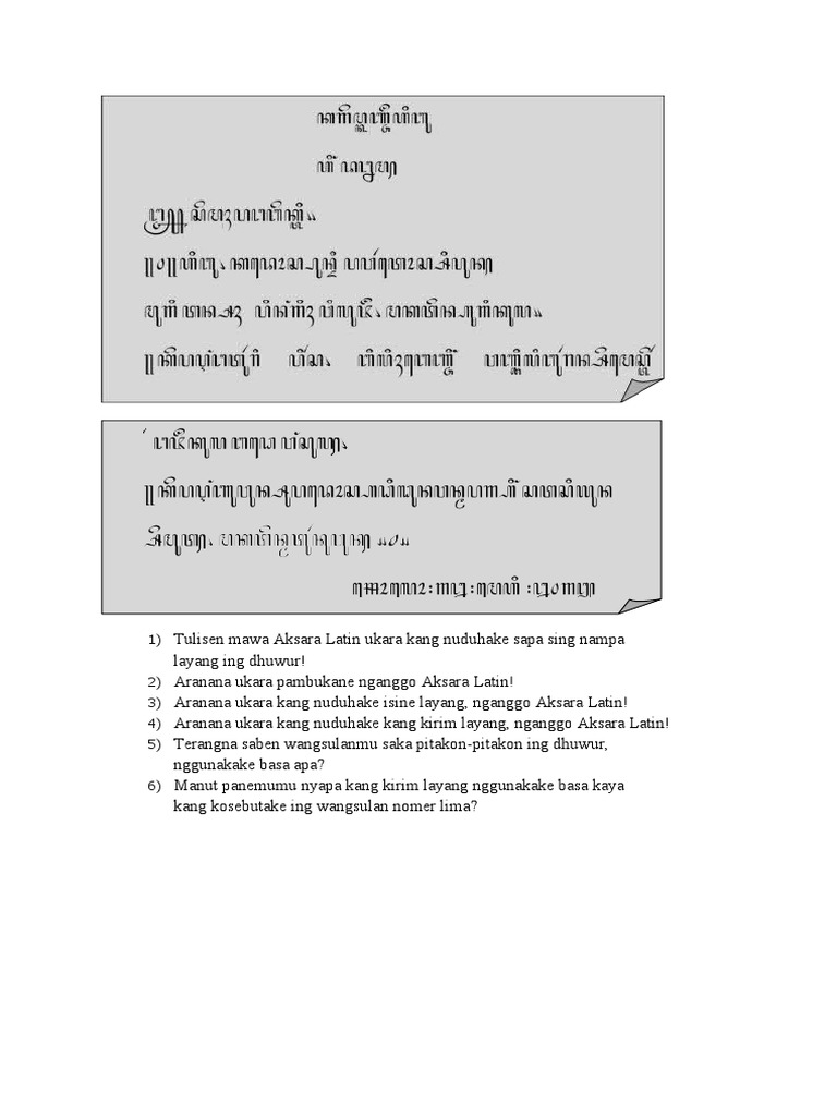 Akasara Jawa 3 | PDF