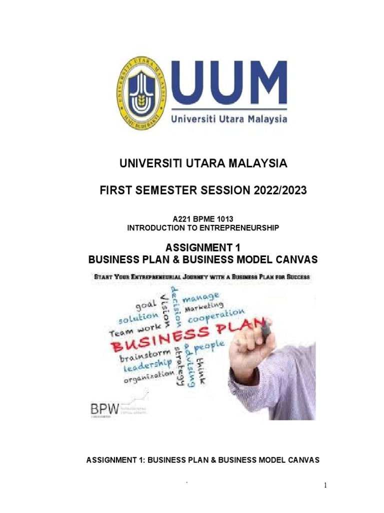 Assignment 1-Business Plan | PDF