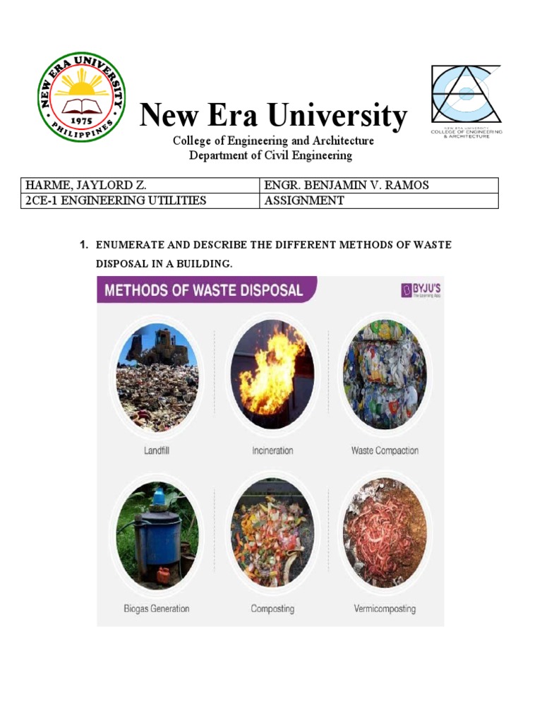 Harme, Jaylord Z. Assignment Engineering Utilities 2ce-1 | PDF ...