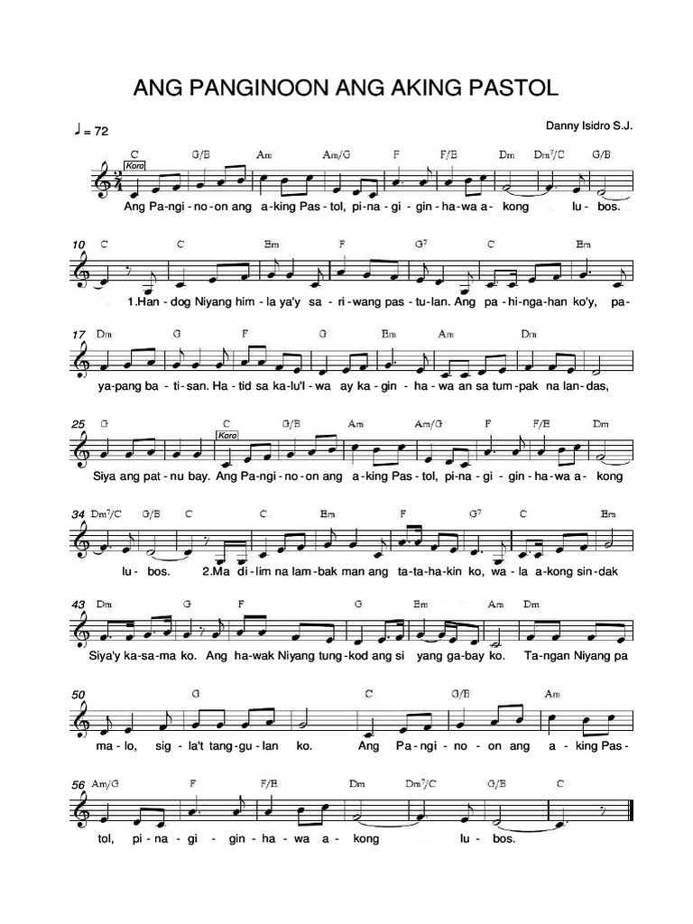 Ang Panginoon Ang Aking Pastol | PDF