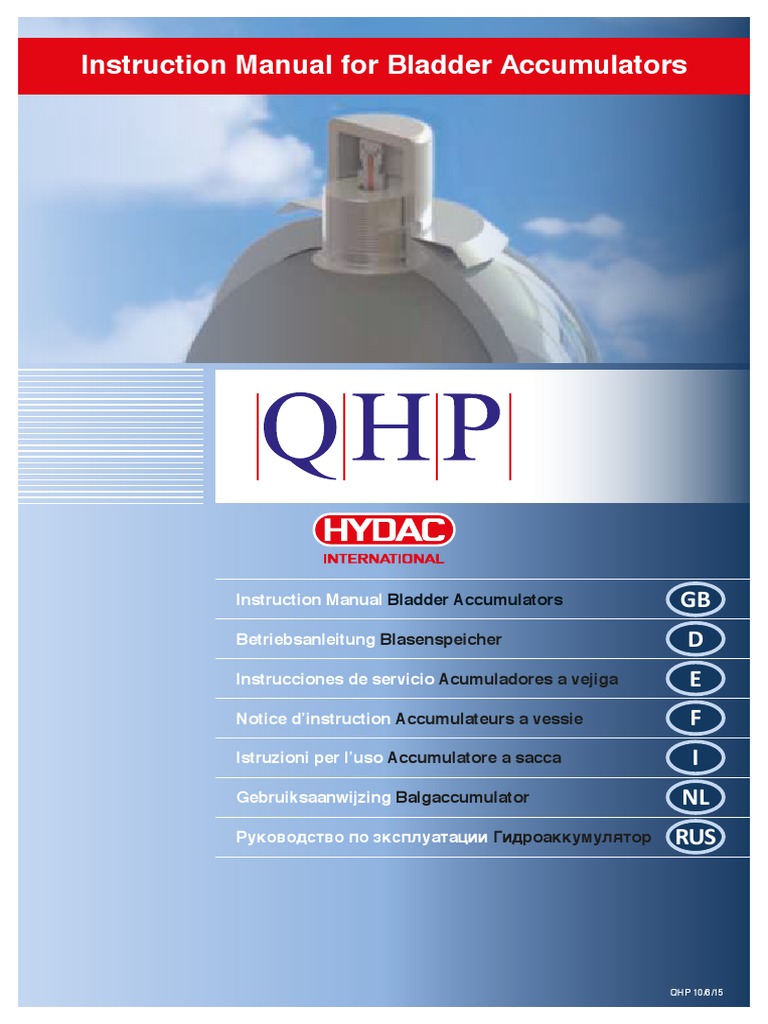 QHP Bladder Booklet Multi Language | PDF | Valve | Chemical Engineering