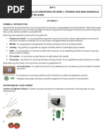 Q3 - LE - EPP 5 - Lesson 1 - Week 1 | PDF