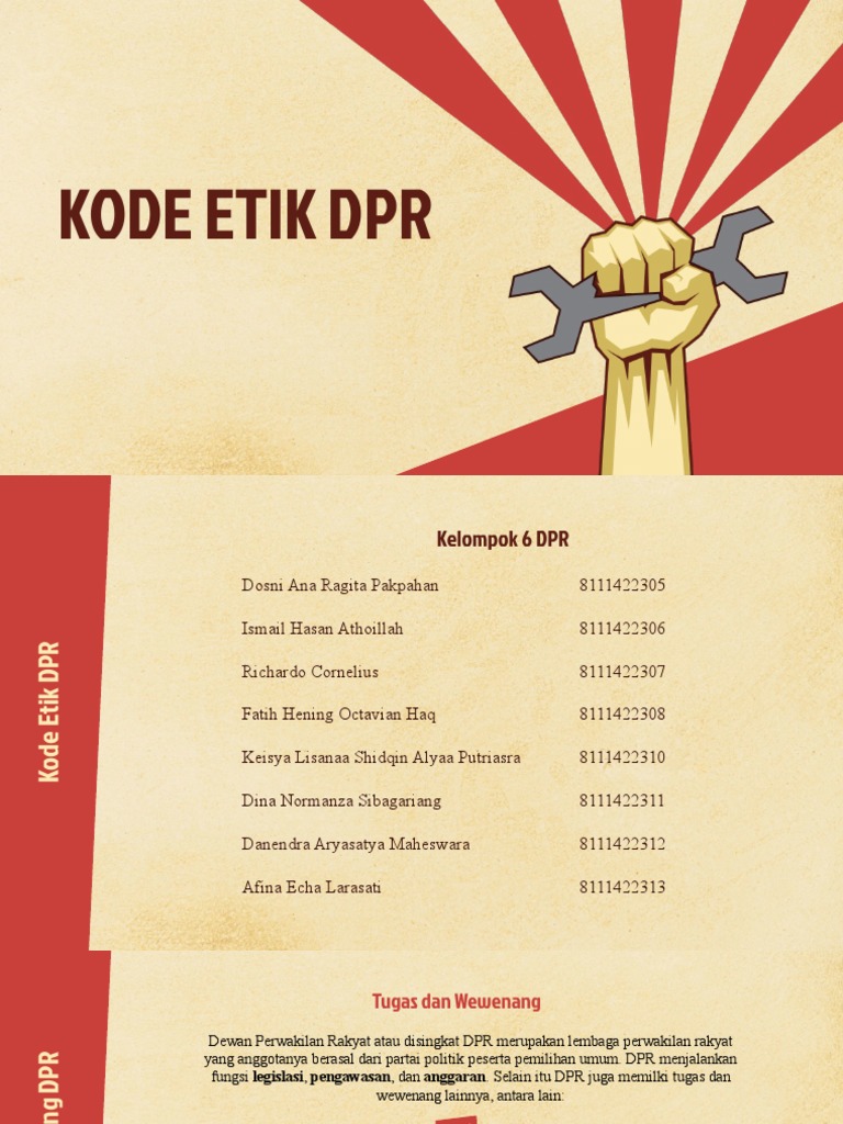 Kode Etik DPR | PDF