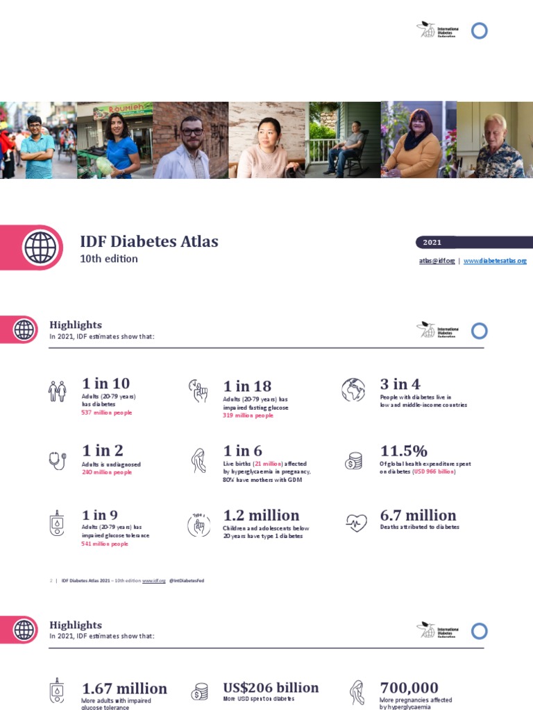 IDF Atlas 10th Edition Presentation V11 | PDF | Diabetes | Hyperglycemia