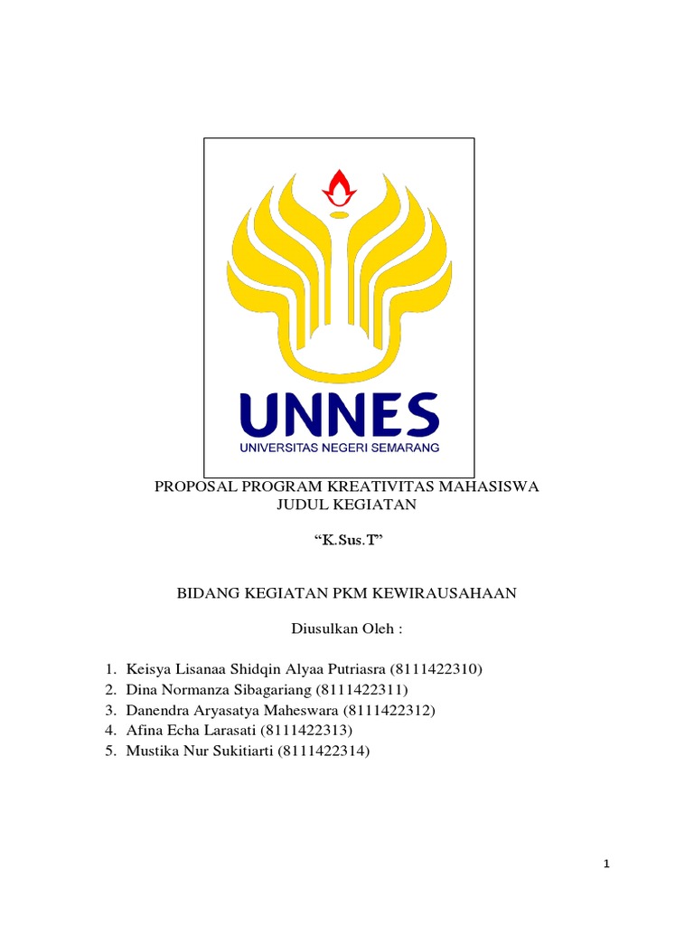 Proposal PKM-K | PDF