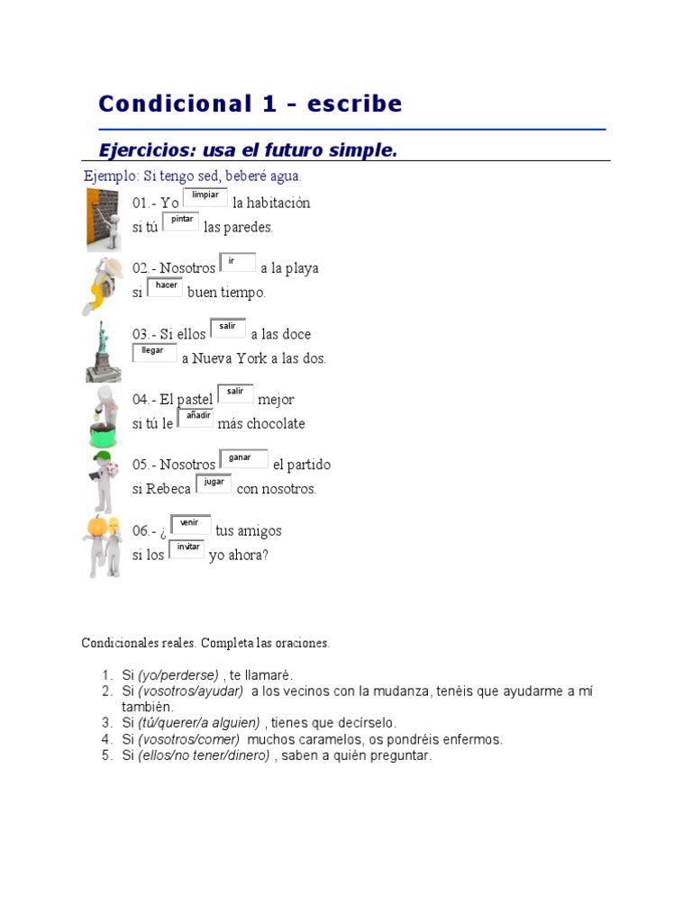 Ejercicios de Condicional 1 | PDF