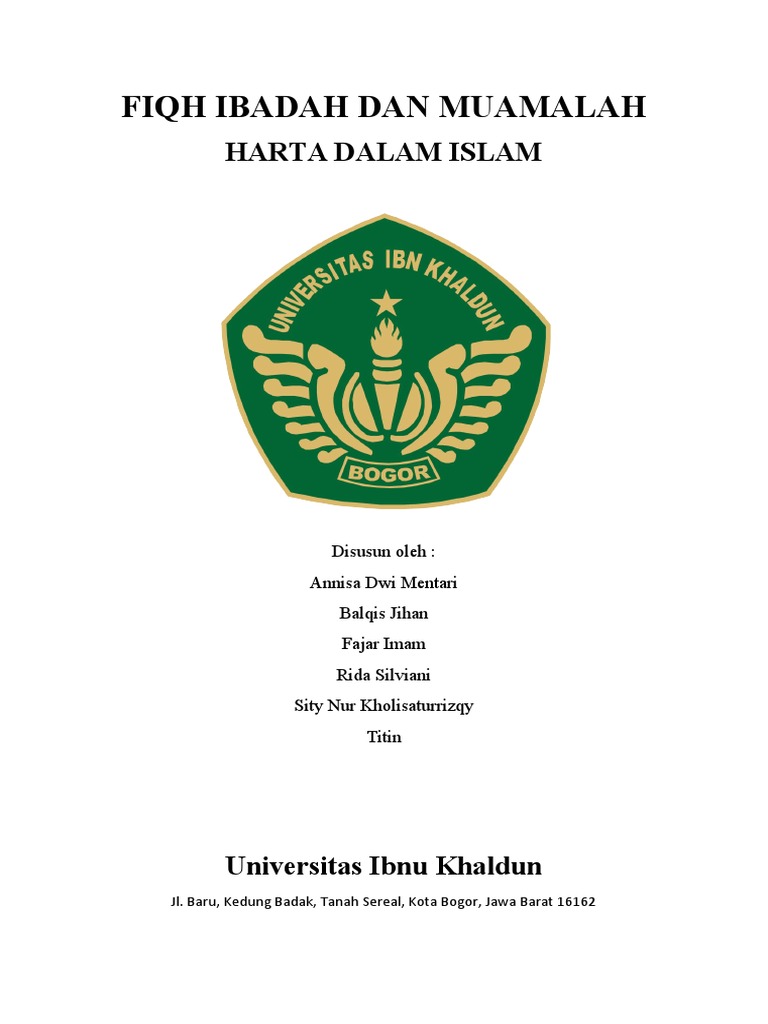 Harta dalam Perspektif Islam dan Fiqh | PDF