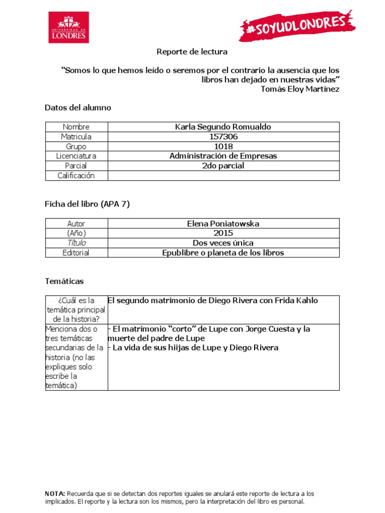 2do Reporte de Lectura | PDF