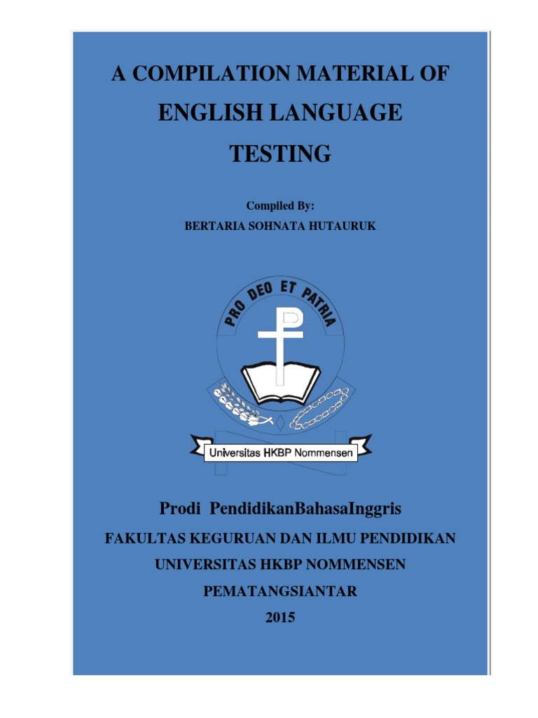 A Compilation Material of English Language Testing | PDF | Educational ...