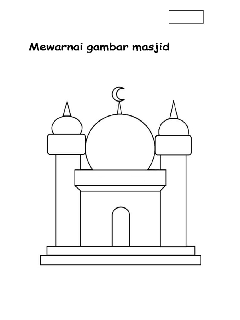 Mewarnai Gambar Masjid | PDF