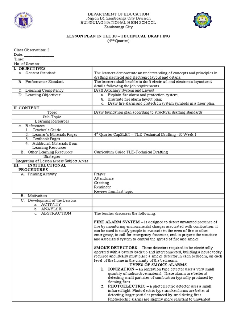 Co 2 - Lesson Plan in Tle 10 | PDF | Fires